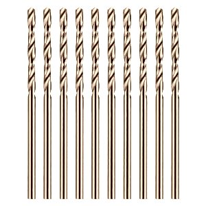Cobalt Drill Bit Set, M35 Twist HSS Drill Bits Straight Shank, 2mm High Speed Steel Drill Bits for Drilling in Hard Metal, Stainless Steel, Cast Iron (2mm)