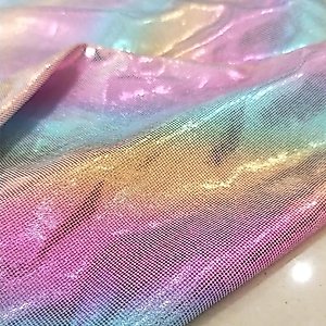 XMTXZYM 5 Meter Colorful Shiny Knit Fabric Stage Wedding DIY Home Decoration Materials