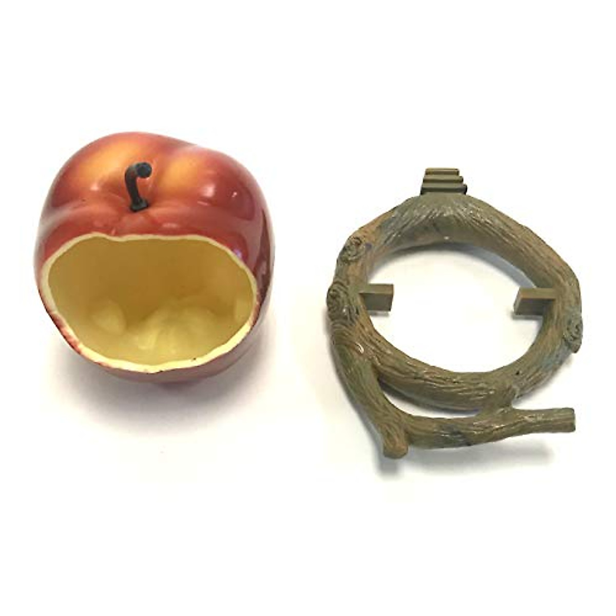 Penn-Plax Garden Cups – for Seed, Water, and Treats – Great for Small Birds (Parakeets/Budgies, Parrotlets, Cockatiels, Canaries, & Finches) – Apple (BA450)