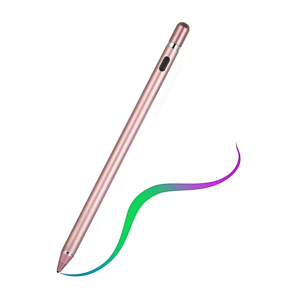 Stylus Pens for Touch Screens,Active Stylus Compatible for Apple iPad,Rechargeable 1.5mm Fine Point Smart Pencil Digital Compatible iPad and Most Tablet,for Drawing and Handwriting (Pink)