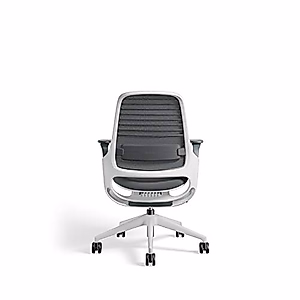Steelcase Series 1 Office Chair, Seagull Frame with Hard Floor Casters, Graphite