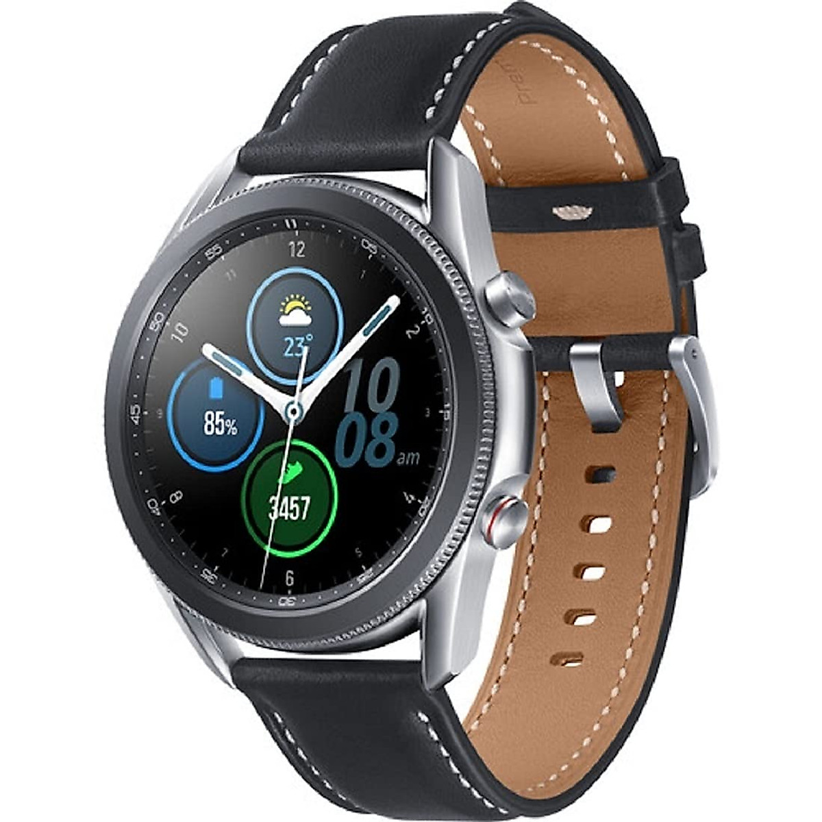 Samsung GALAXY WATCH 3 (2020) 45MM (GPS, Bluetooth, LTE Unlocked) SM-R845U Smart Watch - Silver (Renewed)