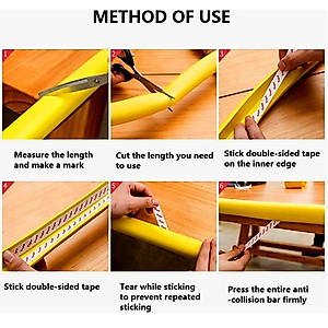 Baby Proof Corners and Edges,Corner Covers Baby Safety Collision Protection in Children's Play Area and Nursing Home Protection for the Elderly(2M)