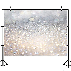 Axayaz Silver Glitter Wall Tapestry 80x60 Inch Diamond Sparkle Shine Stars Glamour Backdrop Hanging Polyester Home Decor for Bedroom Living Room Dorm