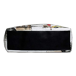 New York Souvenir Gift Statue of Liberty Large Tote Shoulder Bag (Lady-Fuchsia)