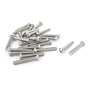 Uxcell s16071200am0023 1/4 Inch-20x1-1/2 Inch Hex Socket Button Head Bolts Screws 25pcs (Pack of 25)
