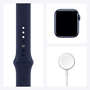 Apple Watch Series 6 (GPS + Cellular, 40mm) - Blue Aluminum Case with Deep Navy Sport Band
