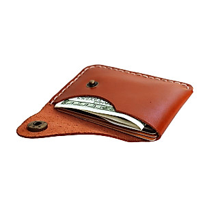 Handmade Minimalist leather Card Case Wallet Front Pocket Card Holder card pack organization…