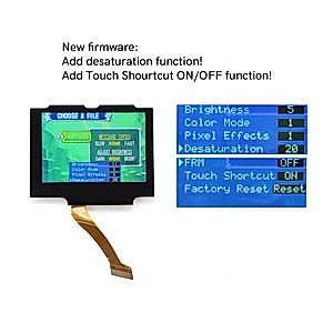 HISPEEDIDO V5 Drop in Pre-laminated IPS 3.0 inch Highlight Mod Sets For GBA SP V5 Screen Replacements LCD Kits, HD Touch Control, NO SOLDER/NO TRIMMING Need