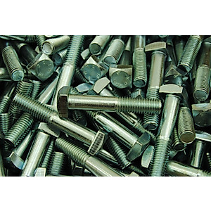 (20) Square Head 5/8-11 x 3-1/2" Zinc Plated Bolts A307 15/16" Sq