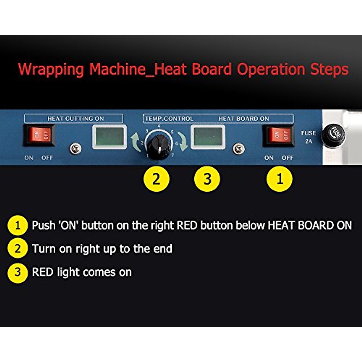 VisionTechShop CW-500E, 20 Inch / 500 mm Hand Wrapping Machine Film Wrapper for Food Packaging, MADE IN KOREA