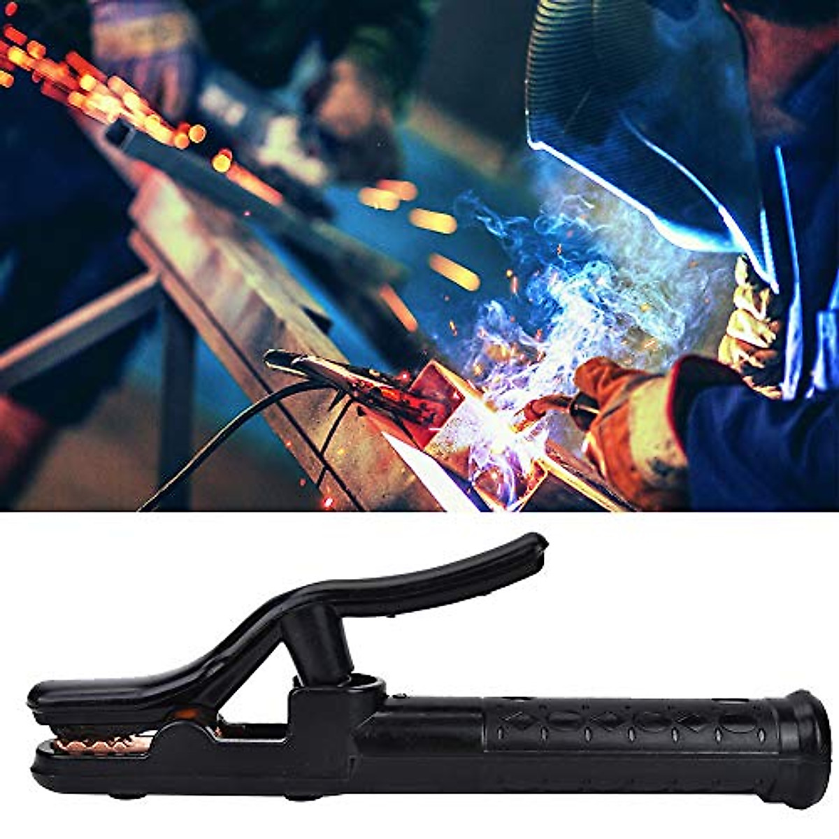 Stick Electrode Holder, 800A Heavy Duty Electrode Holder Welding Rod Stick Clamp for MMA ARC Welder