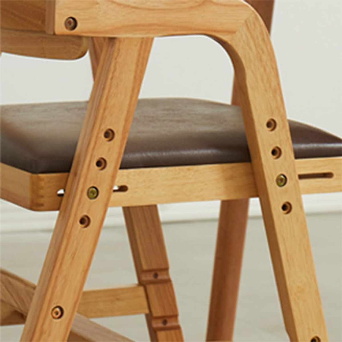 Leesinwing Solid Wood high Chairs for Toddlers,High Chair Grows with Kid for Dining, Study Chair for Children