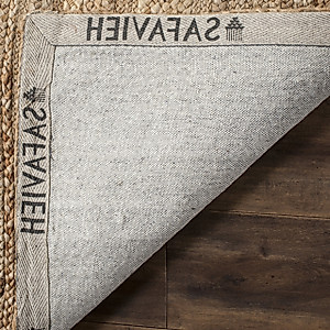 SAFAVIEH Natural Fiber Collection Accent Rug - 4' x 6', Natural, Handmade Farmhouse Jute, Ideal for High Traffic Areas in Entryway, Living Room, Bedroom (NF923A)