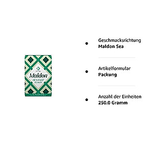 Maldon Salt, Sea Salt Flakes, 8.5 oz (240 g), Kosher, Natural, Handcrafted, Gourmet, Pyramid Crystals (Packaging May vary)