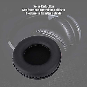 Hilitand 100mm Ear Pads, Universal Replacement Earpads, Headphones Ear Cushions, Noise Reduction Headset Earpads