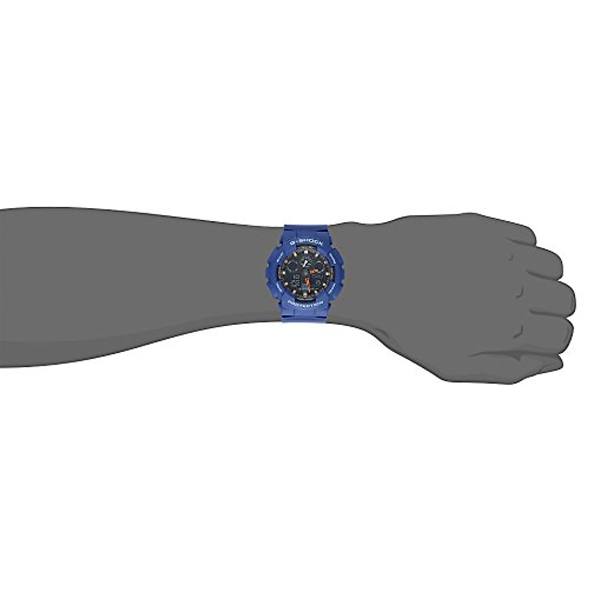 Casio Men's GA-100L-2ACR G SHOCK Analog-Digital Display Quartz Multi-Color Watch