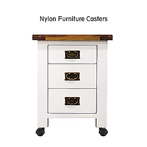 1.5 Inch Furniture Caster Wheels, Plastic Casters Set of 4, Plate Swivel Nylon Small Casters for Carts, Furniture, Baby Bed, Kitchen, Cabinet, Table (With Stainless Steel Screws)