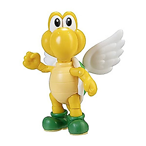 Super Mario Action Figure 4 Inch Green para Koopa Troopa Collectible Toy with Wings Accessory