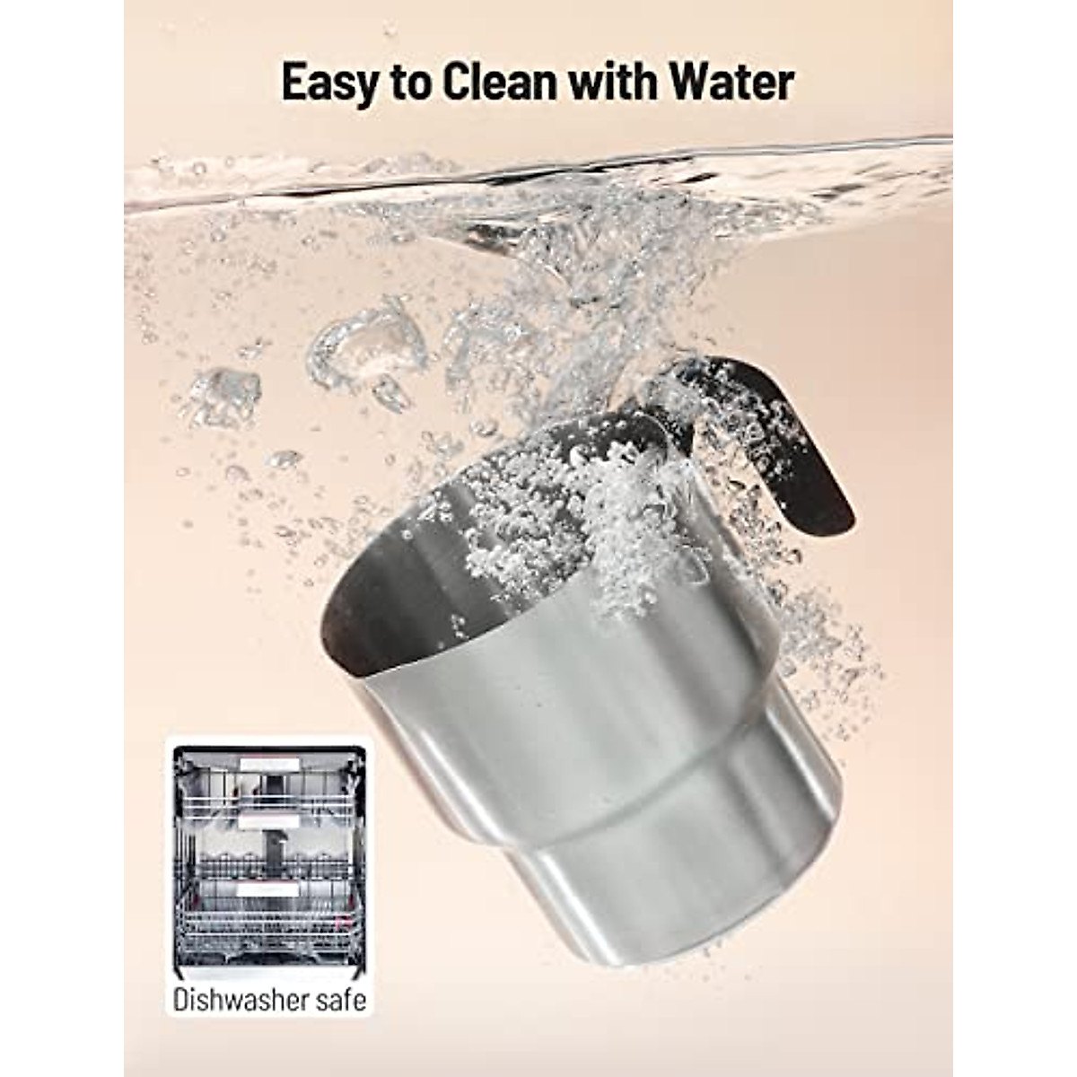 Paris Rhône Milk Frother and Steamer, 4 in 1 Detachable Milk Warmer, 500ML Hot Chocolate Maker and Electric Milk Heater, Food Grade Stainless Steel, Hot/Cold Foam Maker, Dishwasher Safe