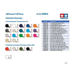 Tamiya 61118 1/48 Grumman F-14D Tomcat Plastic Model Airplane Kit