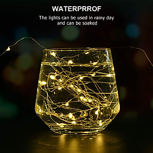 Solar String Lights, Ankway 200 LED Fairy Lights 8 Modes 3-Strands Copper Wire 72 ft Waterproof IP65 Solar String Lights Outdoor Indoor Patio Garden Christmas Decorative (Warm White)