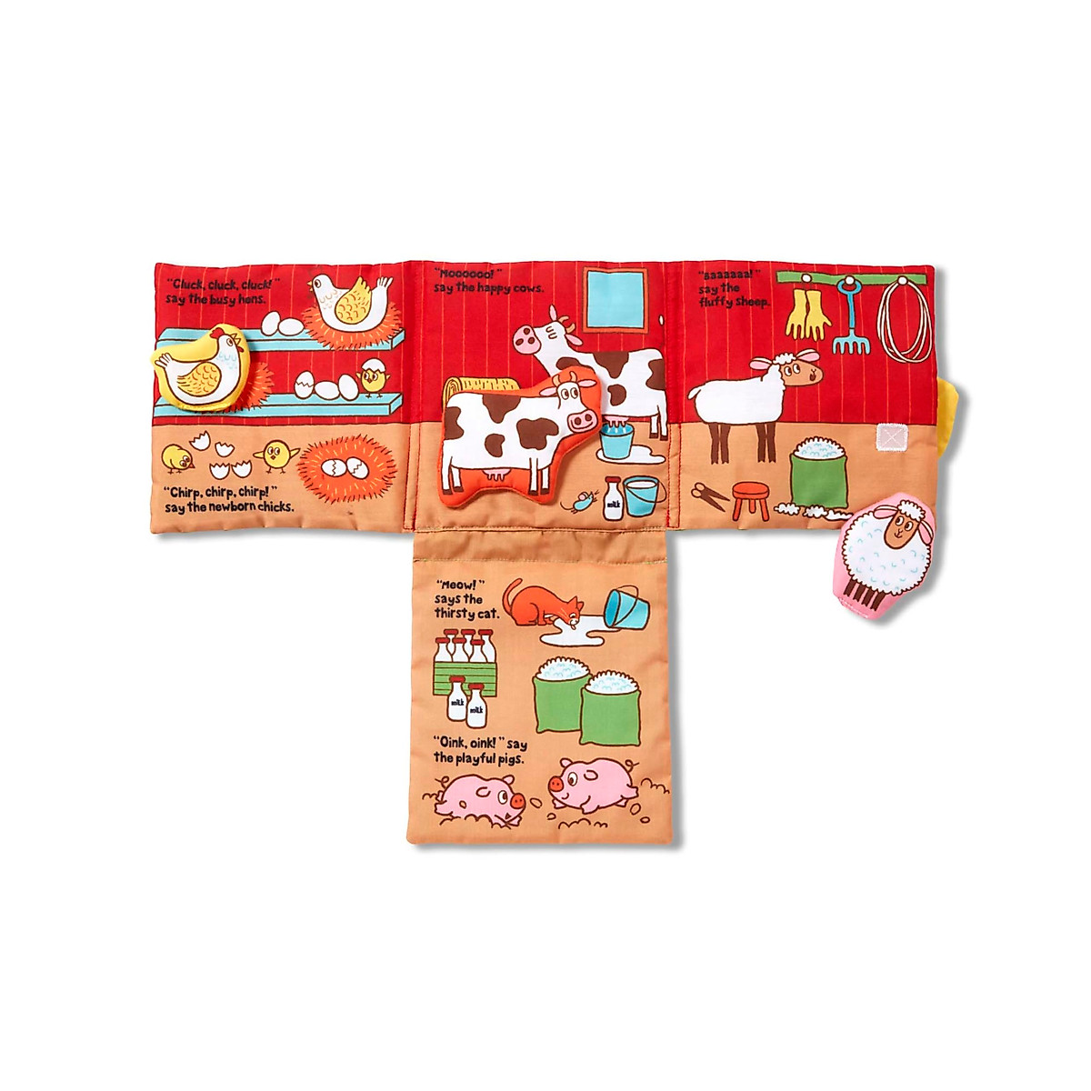 Melissa & Doug K’s Kids On The Farm 8-Page Soft Activity Book for Babies and Toddlers