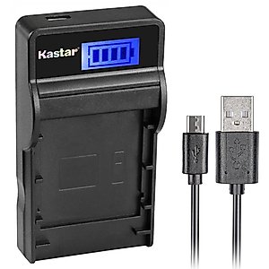 Kastar Slim LCD Charger for Fujifilm NP-50 BC-50 BC-45W and Fuji FinePix F200EXR F75EXR F70EXR F100fd F60fd F50fd XF1 XP100 XP150 XP170 X20 F605EXR F660EXR F775EXR F900EXR Digital Cameras