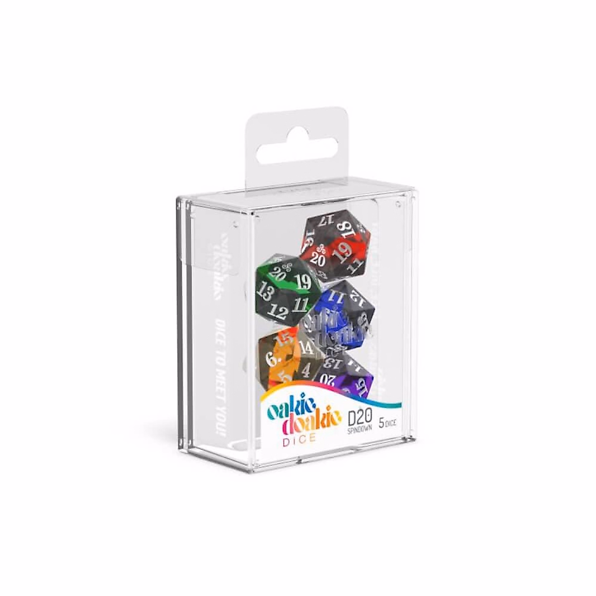 Oakie Doakie Dice D20 Spindown Dice Set Enclave (5)