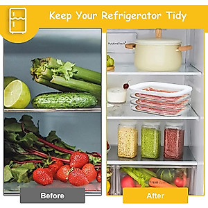 Deli Meat Container for Fridge, Bacon Lunch Meat Container for Refrigerator, Meal Prep Containers, Stackable Food Storage Boxes with Lid for Cold Cuts, Salami, Deli, Lunch Meat, BPA Free, 18.6oz