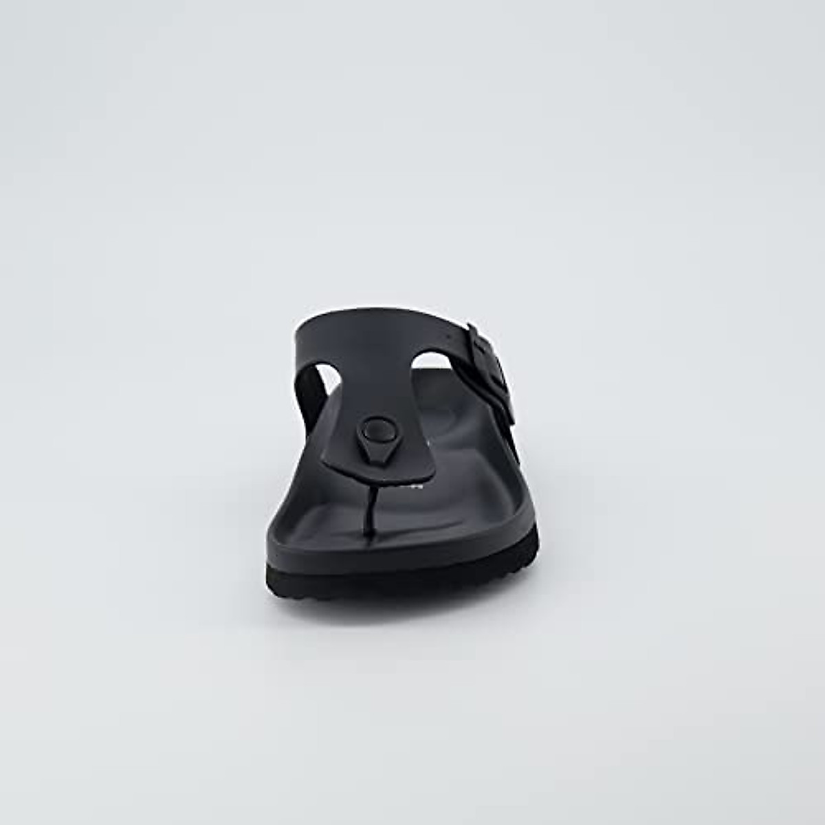 CUSHIONAIRE Women's Louie soft footbed Sandal with +Comfort, Black 7