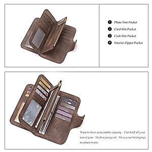 CLUCI Women Backpack Bundles with Wallet