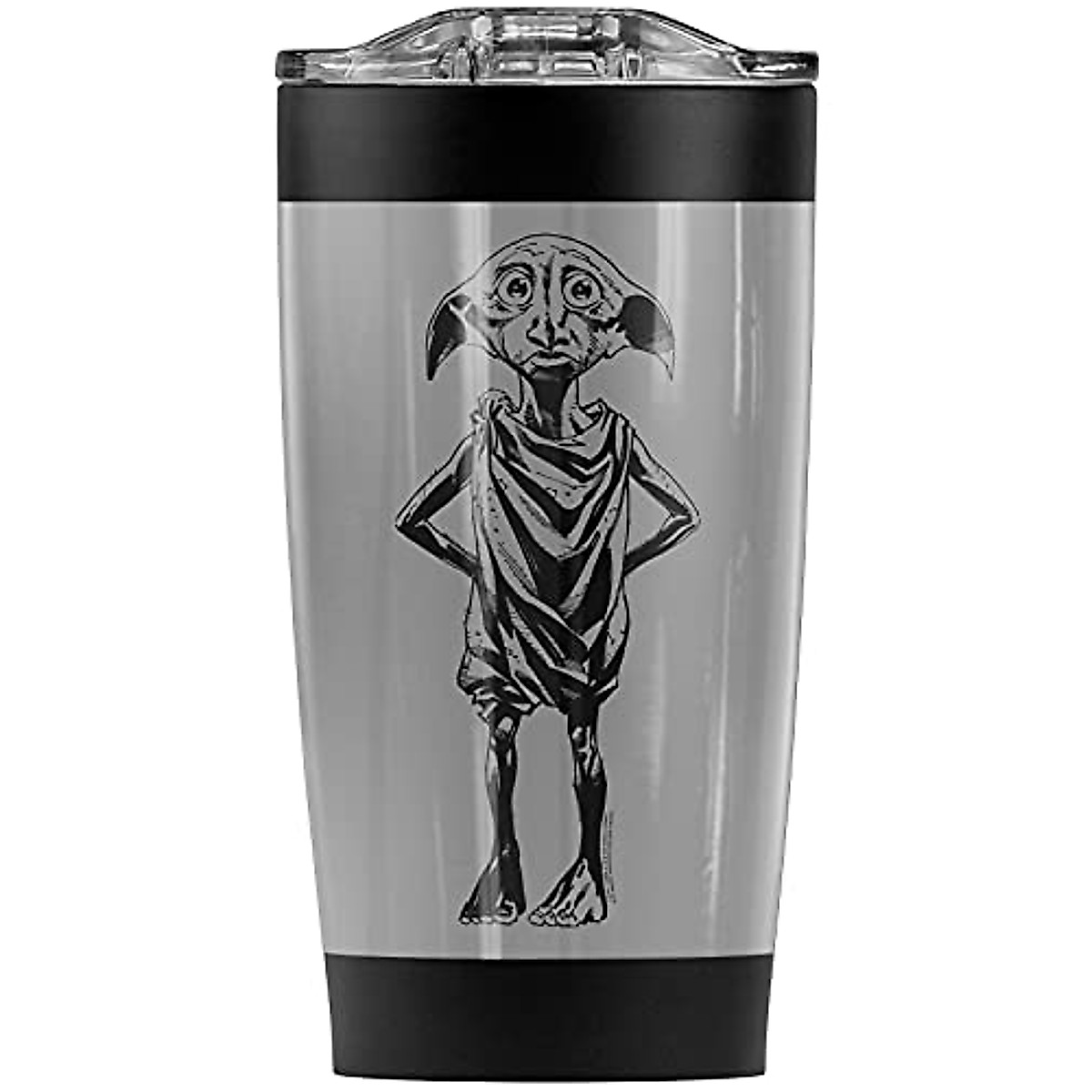 Logovision Harry Potter Dobby Stainless Steel Tumbler 20 oz Coffee Travel Mug/Cup, Vacuum Insulated & Double Wall with Leakproof Sliding Lid | Great for Hot Drinks and Cold Beverages