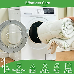 GOONIK Queen Mattress Pad Cover, Viscose Made from Bamboo Pillow Top Cooling Mattress Topper for Queen Size Bed, 6-21 inches Deep Pocket, 60x80 inches