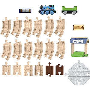 Thomas & Friends Wooden Railway Toy Train Set Figure 8 Track Pack with Thomas Wood Engine for Preschool Kids Ages 3+ Years (Amazon Exclusive)