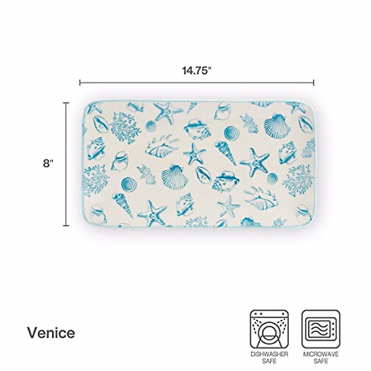 Pfaltzgraff Venice Serve Platter, 14.75 Inch, Cream