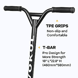 VOKUL S2 Pro Scooters for Kids Age 6-12 | Colorful Stunt Scooter for Beginners Teens | Trick Scooter for BMX Freestyle Tricks (Gold)