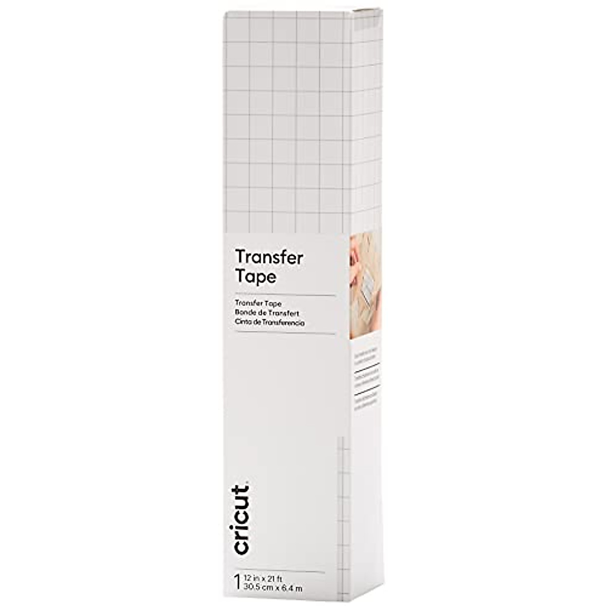Cricut Transfer Tape - 1ft x 21ft - Easy Transfer Adhesive Sheet for Vinyl Projects - Compatible with Most Vinyl Types - Clear