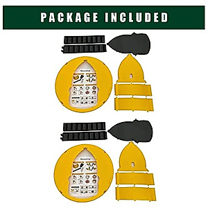 Bucket Lid Mouse Trap (2-Pack) - Flip Slide Rat Trap 5-Gallon Bucket Lid - Auto Reset No See Kill Multi Catch Humane Mice Traps for Garage / Patio / Indoor / Outdoor