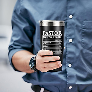 Pastor Appreciation Gifts for Men Women - Christian Unique Gifts for Pastors Birthday, Retirement, Ordination, Christmas - 20oz Insulated Tumbler