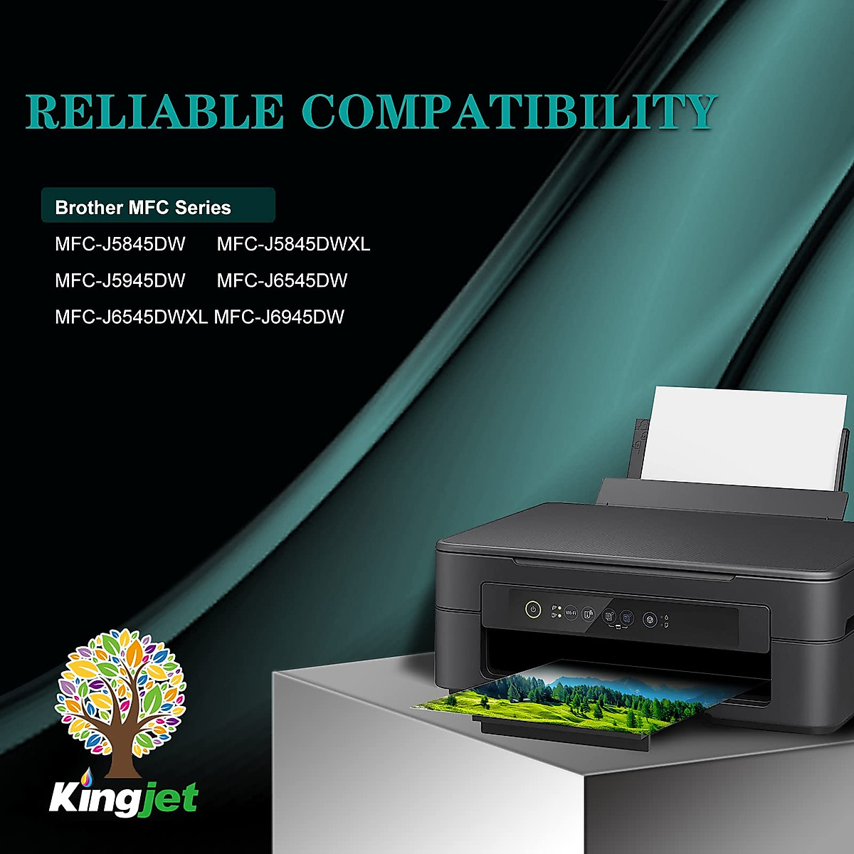 Kingjet Compatible Ink Cartridge Replacement for Brother LC 3037 XXL LC3039 (BK/C/M/Y) use for MFC-J5845DW MFC-J5945DW MFC-J6545DW MFC-J6945DW Inkjet Printers for Brother LC 3037XXL LC3037