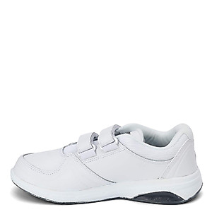 New Balance womens 813 V1 Hook and Loop Walking Shoe, White, 9.5 US