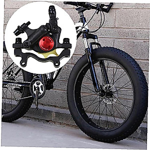 1 Pair Front & Rear HB-100 MTB Bike Hydraulic Disc Brake Calipers Aluminum Alloy Mountain Bike Road Bicycle Line Pulling Brake Clamp (Color : Black, Size : Front+Rear)