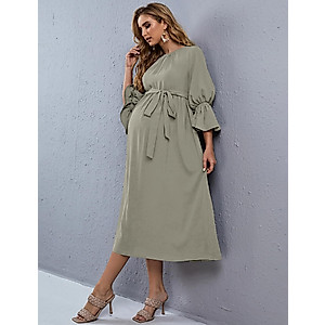 FUNJULY Women's Casual, LongOlive