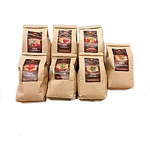 Lumber Jack BBQ 7 Varieties BBQ Pellet Pack - 1 Pound Bags - 100 Percent (Apple, Cherry, Pecan, Hickory, Maple-Hickory-Cherry, Mesquite and Maple) - 2Day Shipping
