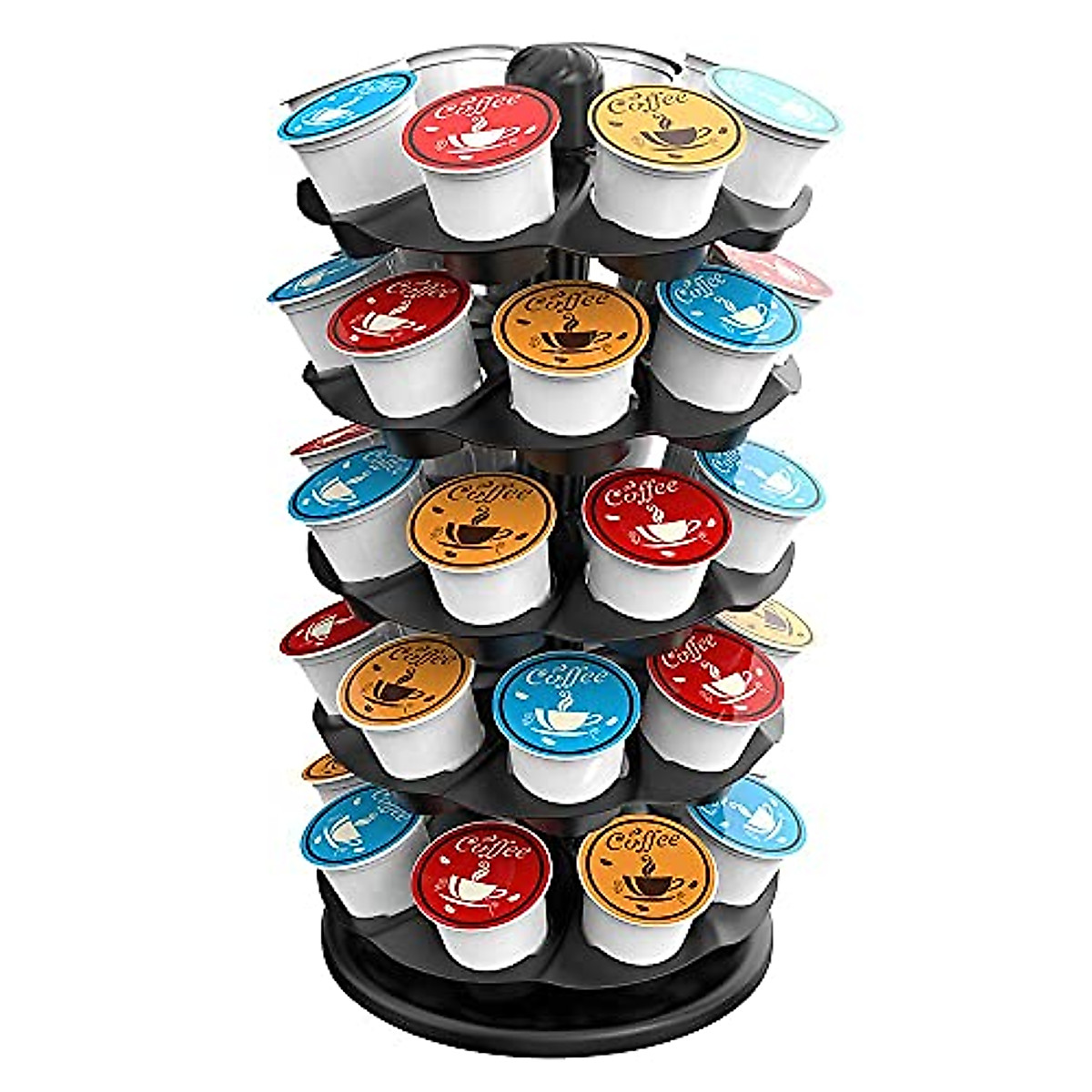 EVERIE Coffee Pod Carousel Holder Organizer Compatible with 40 Keurig K Cup Pods, KRS4005