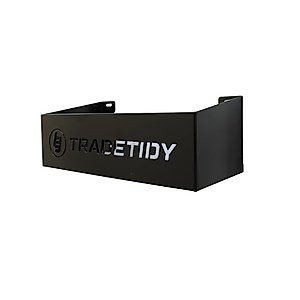 Tradetidy Tool Storage Tray for Toolbox, Tool Bag, Plumbing Tools– Tough, Durable Finish, Rugged All-Steel Construction – Ideal for Van Storage, Garage Storage, and Workshops, 13.23" wide- Black