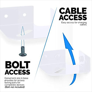 BRAINWAVZ Small Metal Corner Shelf for Security Cameras, Baby Monitors, Speakers, Home Decor & More Universal Shelf Adhesive & Screw-in Wall Mount (White)