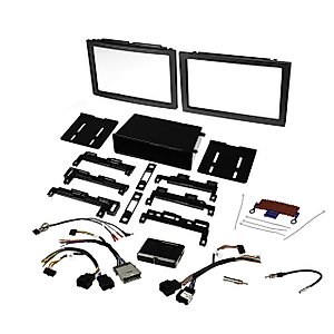 Scosche GM0516DDCS Double DIN Radio Install Dash Kit Compatible with Select 2004-21 Buick, Chevrolet, GMC, Hummer, Pontiac, Saturn and Suzuki Vehicles - Complete Car Stereo Installation Interface Kit