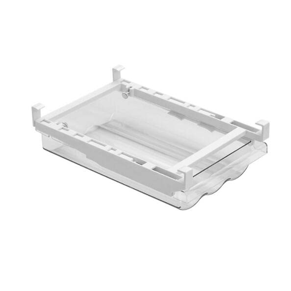 Allpdesky 2 Pack Refrigerator Organizer Bins with Handle, Pull-Out Fridge Drawer Organizer, Freely Pullable Refrigerator Storage Box with. Fridge Egg Drawers